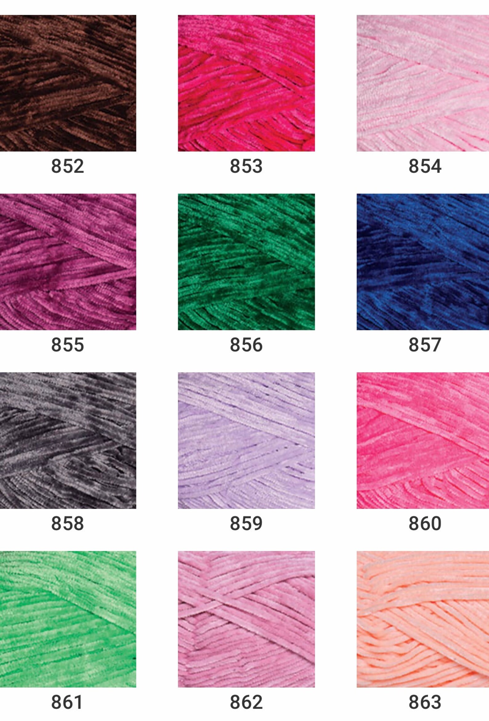 Yarn YARNART VELOUR Yarn Velvet Yarn Velour Yarn Plush | Etsy