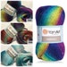 AMBIANCE Yarnart Rainbow Gradient Wool Yarn 100 G 250 Meters - Etsy