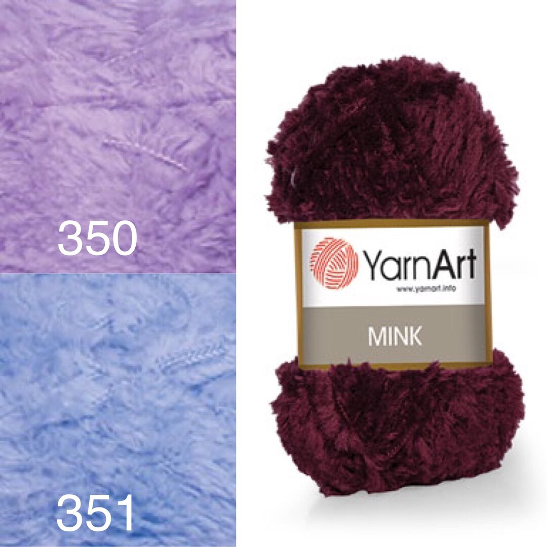 Yarn YARNART MINK Yarn, Fluffy Yarn, Faux Fur Yarn, Fantazy Yarn, Fur ...