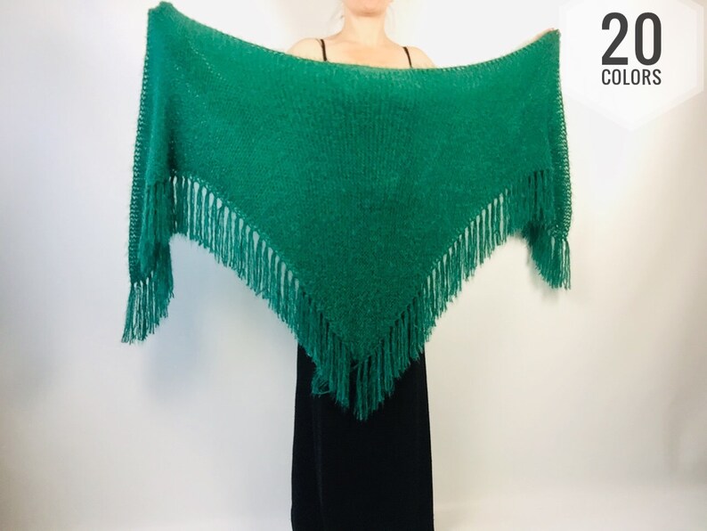 Dark Green Fuzzy Shawl Fur Shawl Wedding Faux Wrap Champagne | Etsy