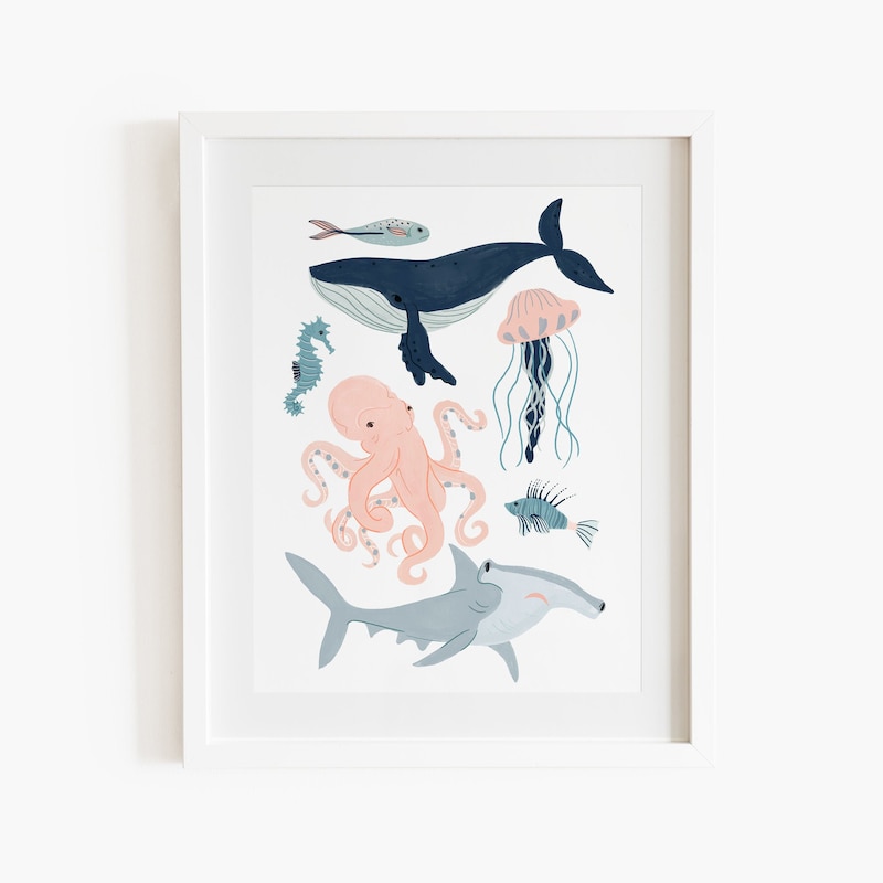 Sea Life Art Prints - Etsy