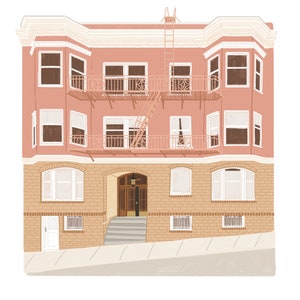 House Portrait, A4 A5 Print, Custom House Illustration, Housewarming ...