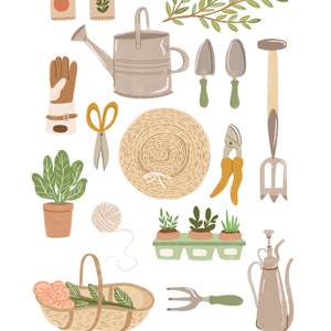 The Gardener Art Print, Cottagecore Decor, Living Room Art Print ...