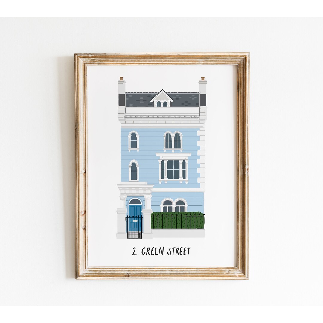House Portrait, A4 A5 Print, Custom House Illustration, Housewarming ...