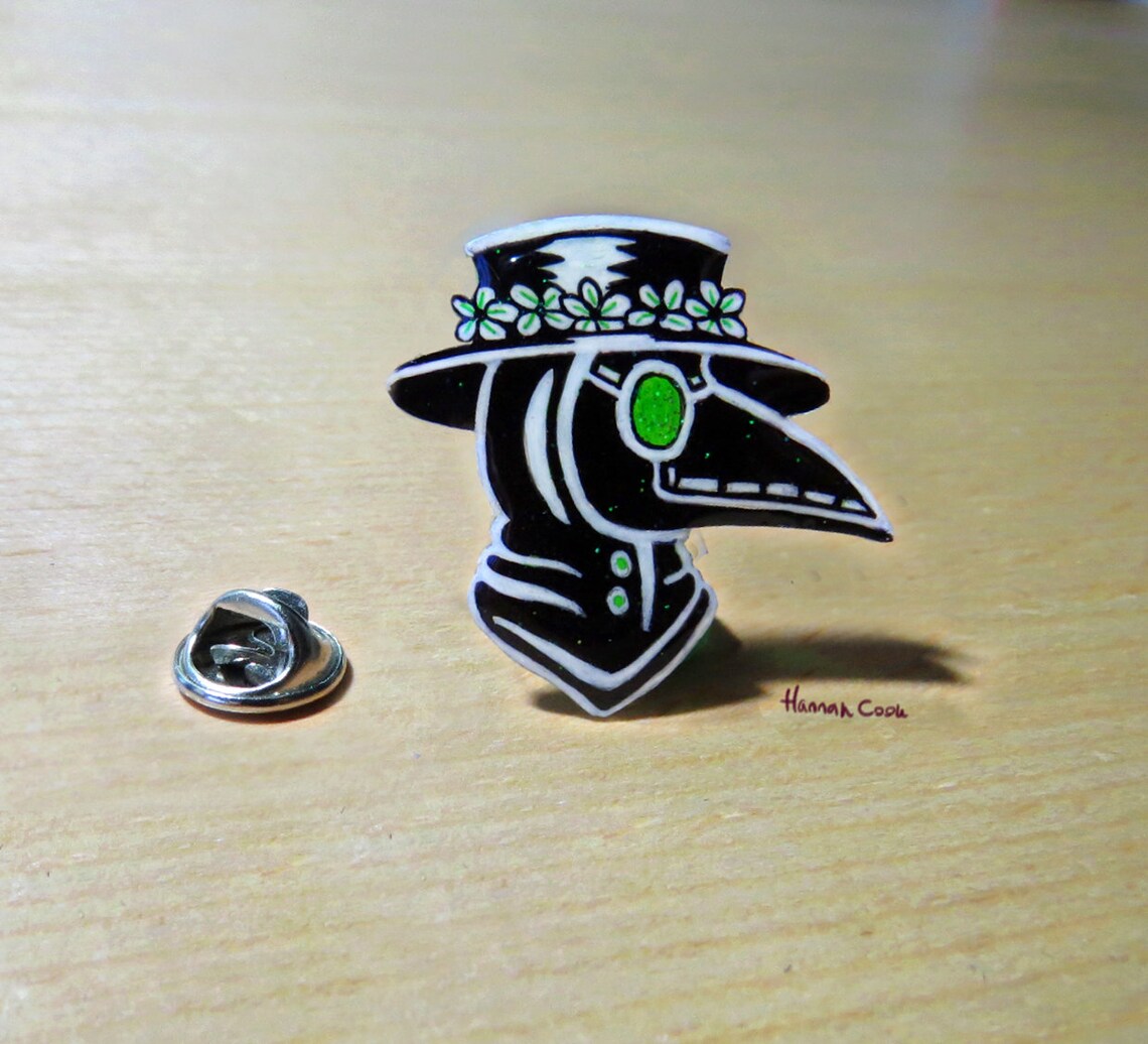 Plague Doctor Handmade Lapel Pin Brooch - Etsy