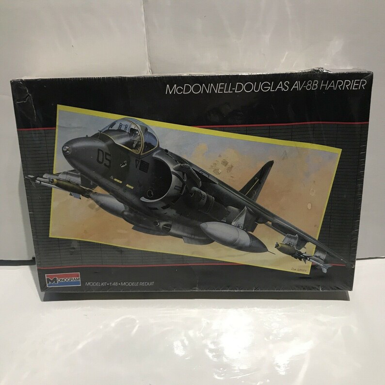 Mcdonnell Douglas AV-8B Harrier Model Kit New Sealed Rare - Etsy