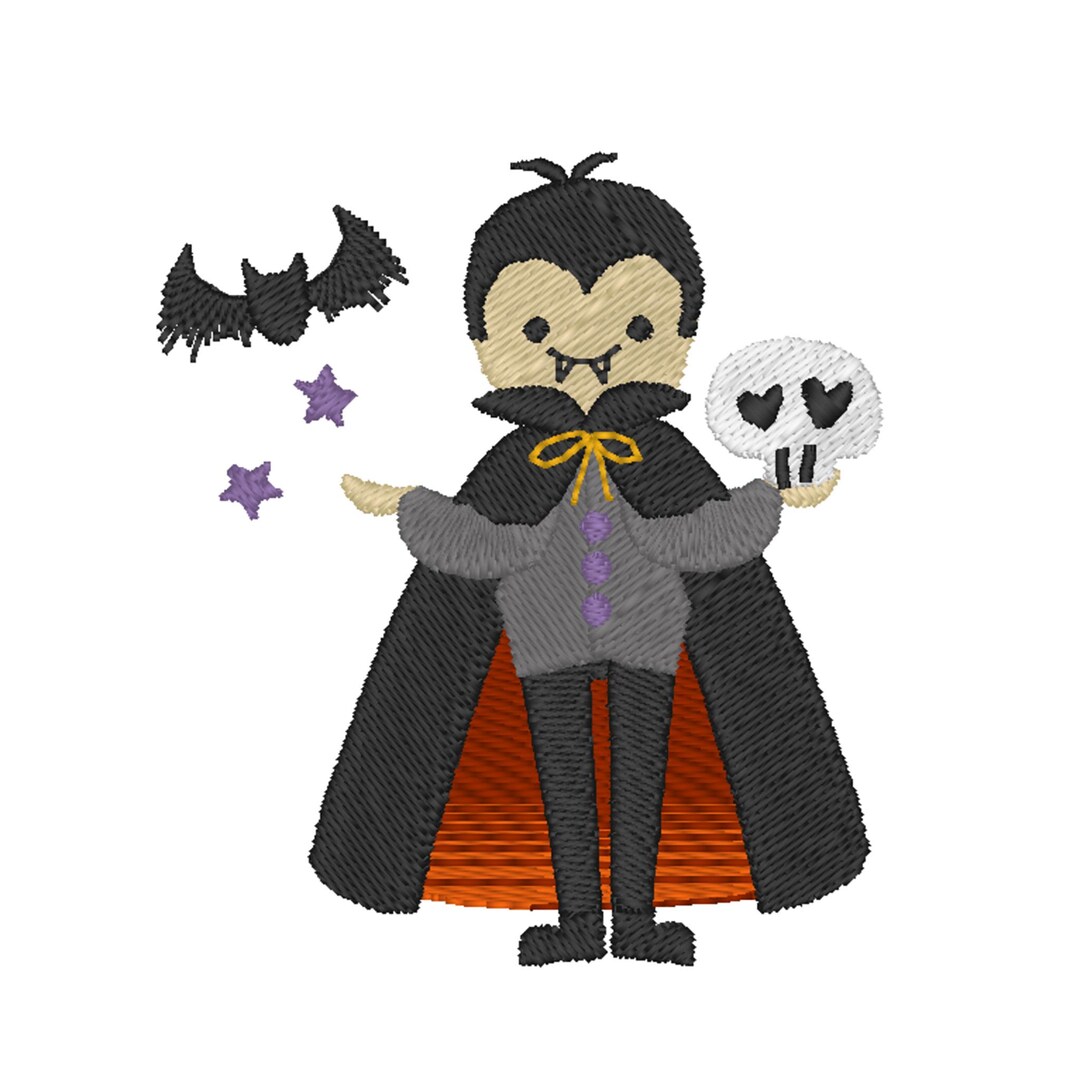VAMPIRE Machine Embroidery Design for DIGITAL EMBROIDERY - Etsy