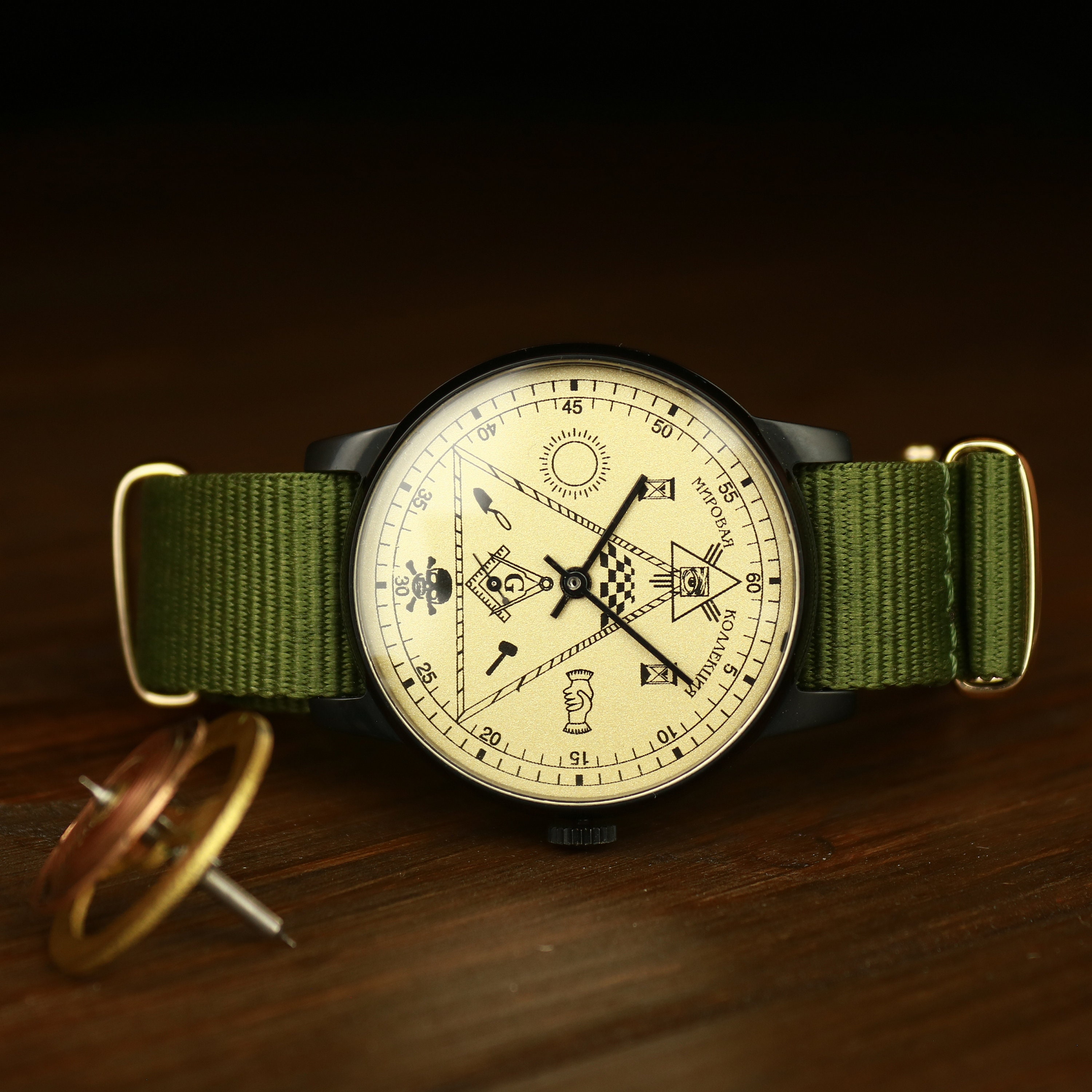 Masonic Watch Vintage Watch Soviet Watch Mens Ussr Watch - Etsy