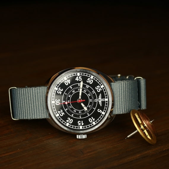 Aviator Raketa watch, USSR watch, Soviet watch, Vinta… - Gem