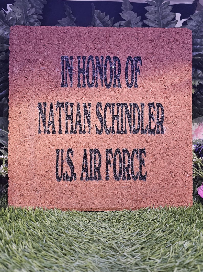 12x12 Brick Concrete Deep Carved Sandblasted Not Lazer or Clay Engraved ...