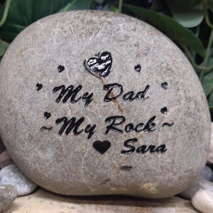 My Wife / Husband My Rock Anything Added River Rocks Custom Order ...