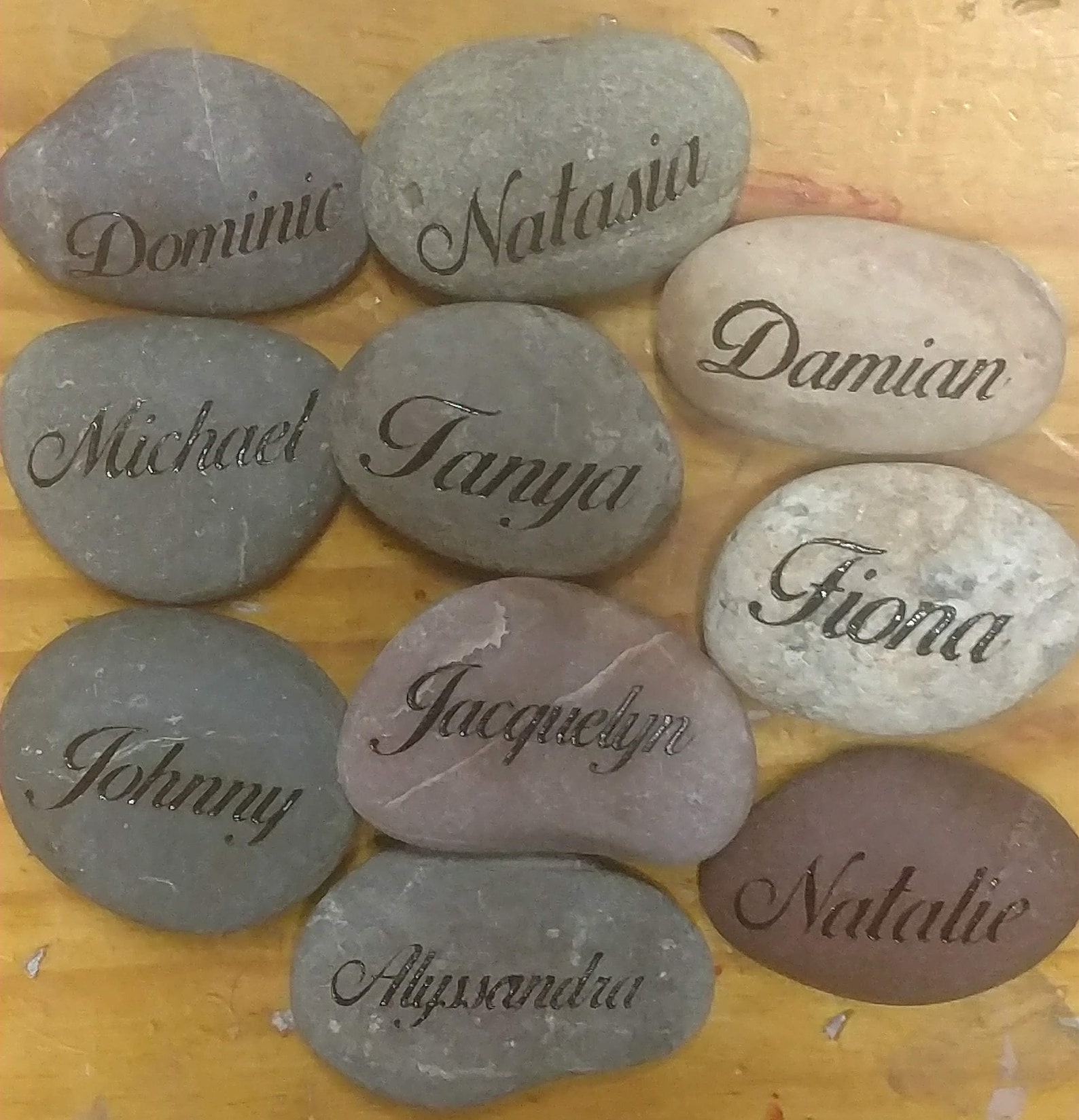 5in Names Hope Inspirational Stones Garden River Rocks Kids Custom ...