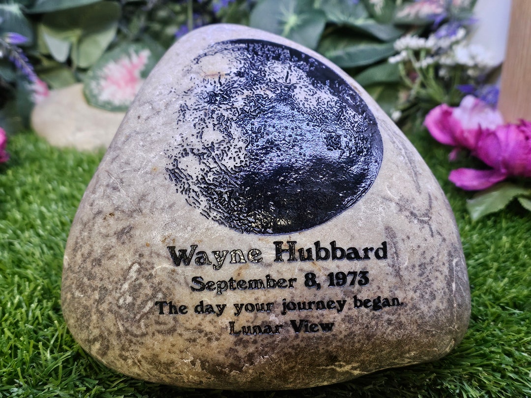 Moon Phase Lunar Date in Time Wedding Gift Couple, Stones River Rocks ...