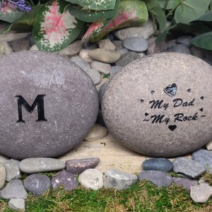 My Dad My Rock Fathers Day Stones Garden Rocks Kids Custom to Order ...