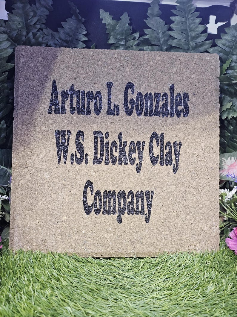 12x12 Brick Concrete Deep Carved Sandblasted Not Lazer or Clay Engraved ...