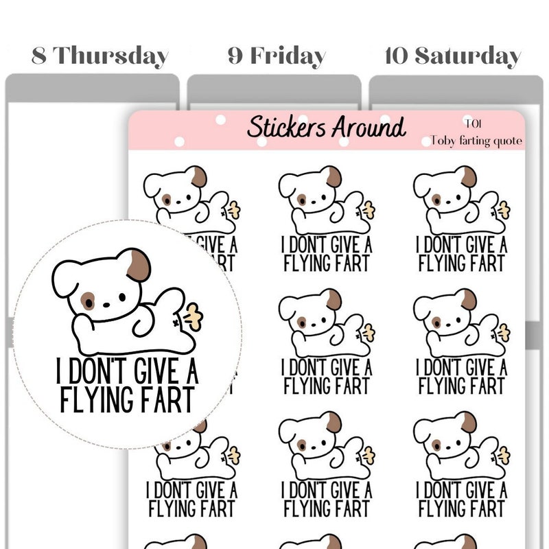 Funny Fart Stickers - Etsy