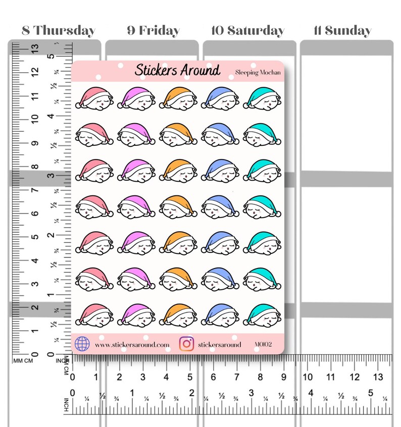 Sleeping Time Planner Sticker, Sleep Sticker, Sleeping Sticker, Sleep ...