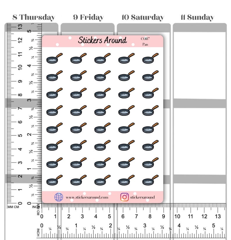 Pan Icon Planner Sticker - Etsy