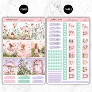 Fairy Garden - Weekly Planner Sticker for Standard Vertical Planner - Etsy