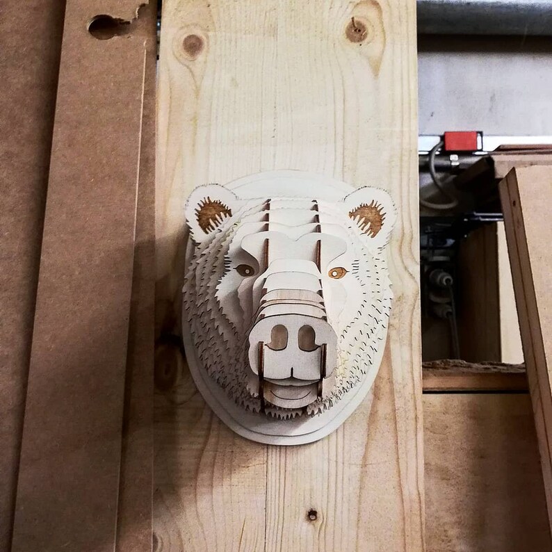Bear Head Dxf - Etsy