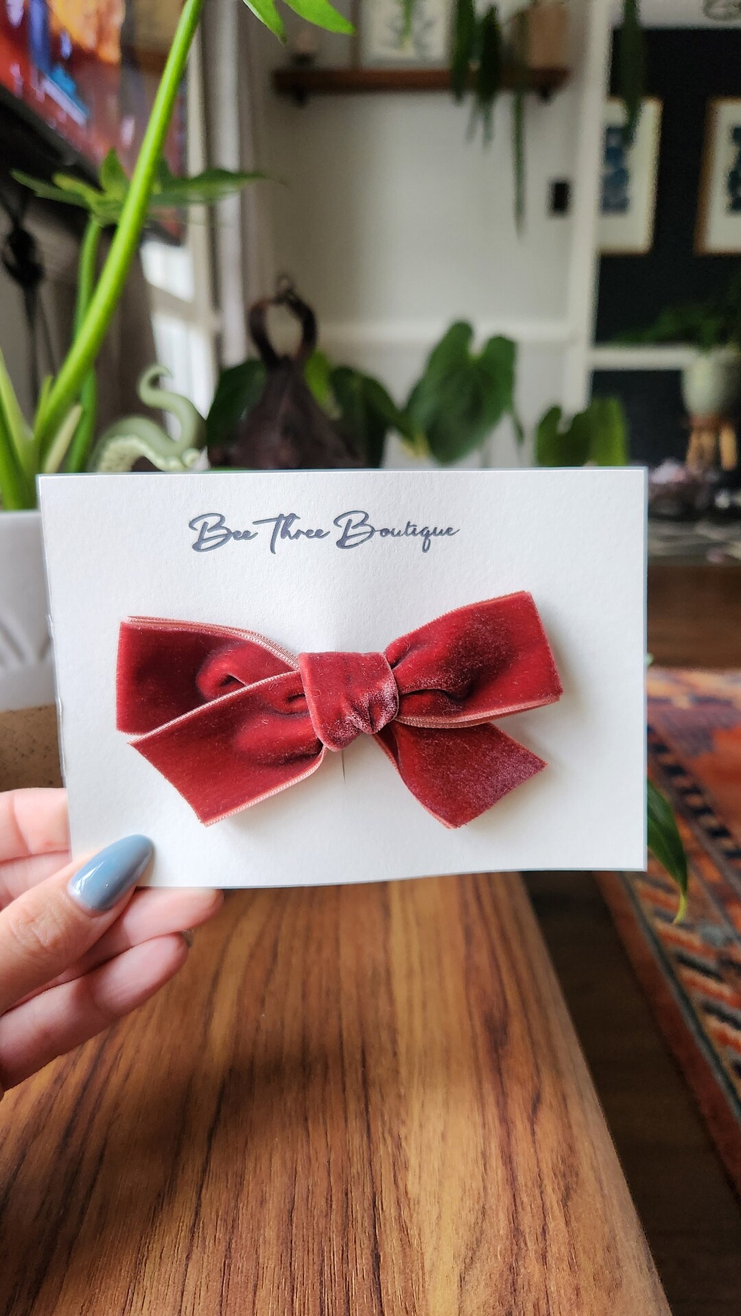 Rusty Velvet Clip-in Bow, Bows Headband, Baby Girl Bow Headbands ...