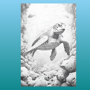 Realistic Coloring Pages, Adult Coloring Books, Sea Turtles, Wildlife ...