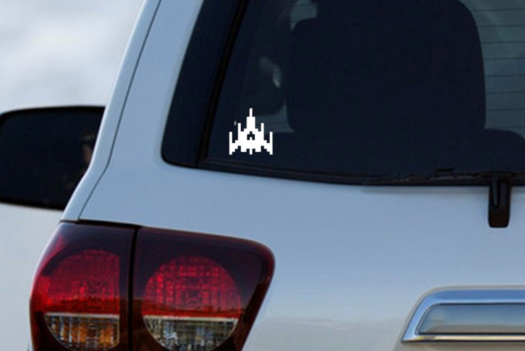 Galaga Car Decal Water Bottle Decal Window Cling Laptop - Etsy