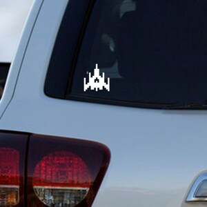 Galaga Car Decal Water Bottle Decal Window Cling Laptop - Etsy