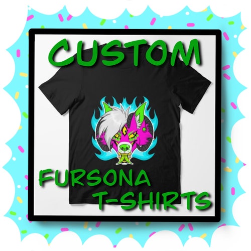 Custom Fursona T-shirt Any Species - Etsy