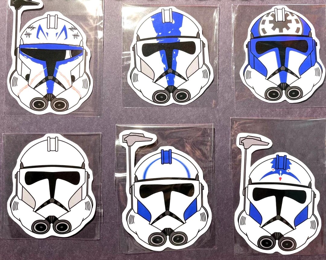 Clone Trooper/501st Inspired Glossy Water Resistant Vinyl Stickers - Etsy