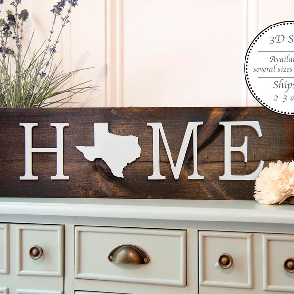 State Home Sign - Etsy