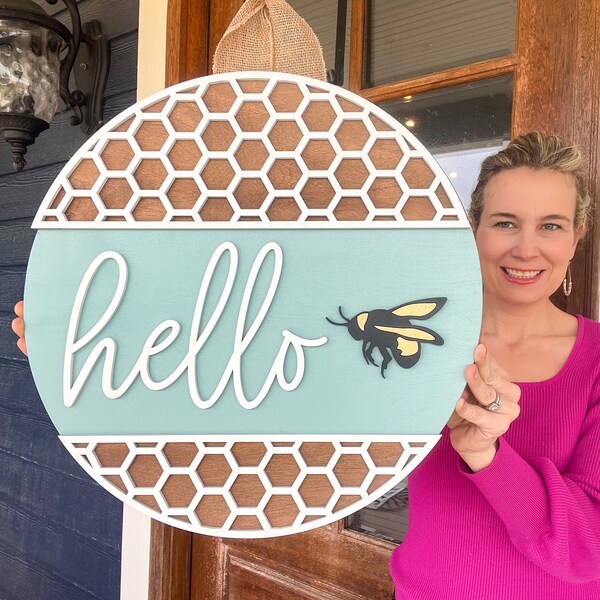 Bee Door Sign - Etsy