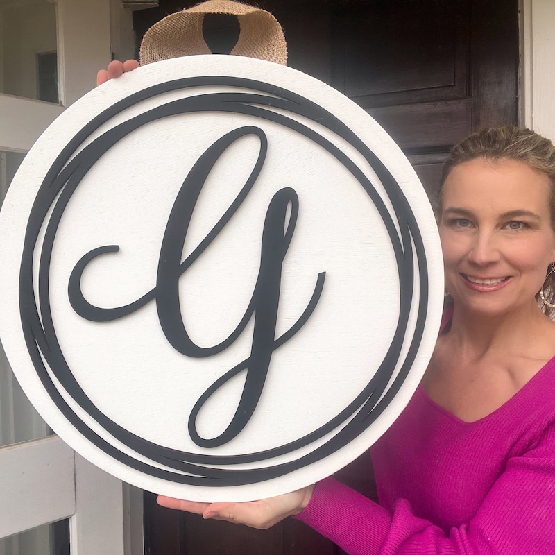 Front Door Monogram - Etsy