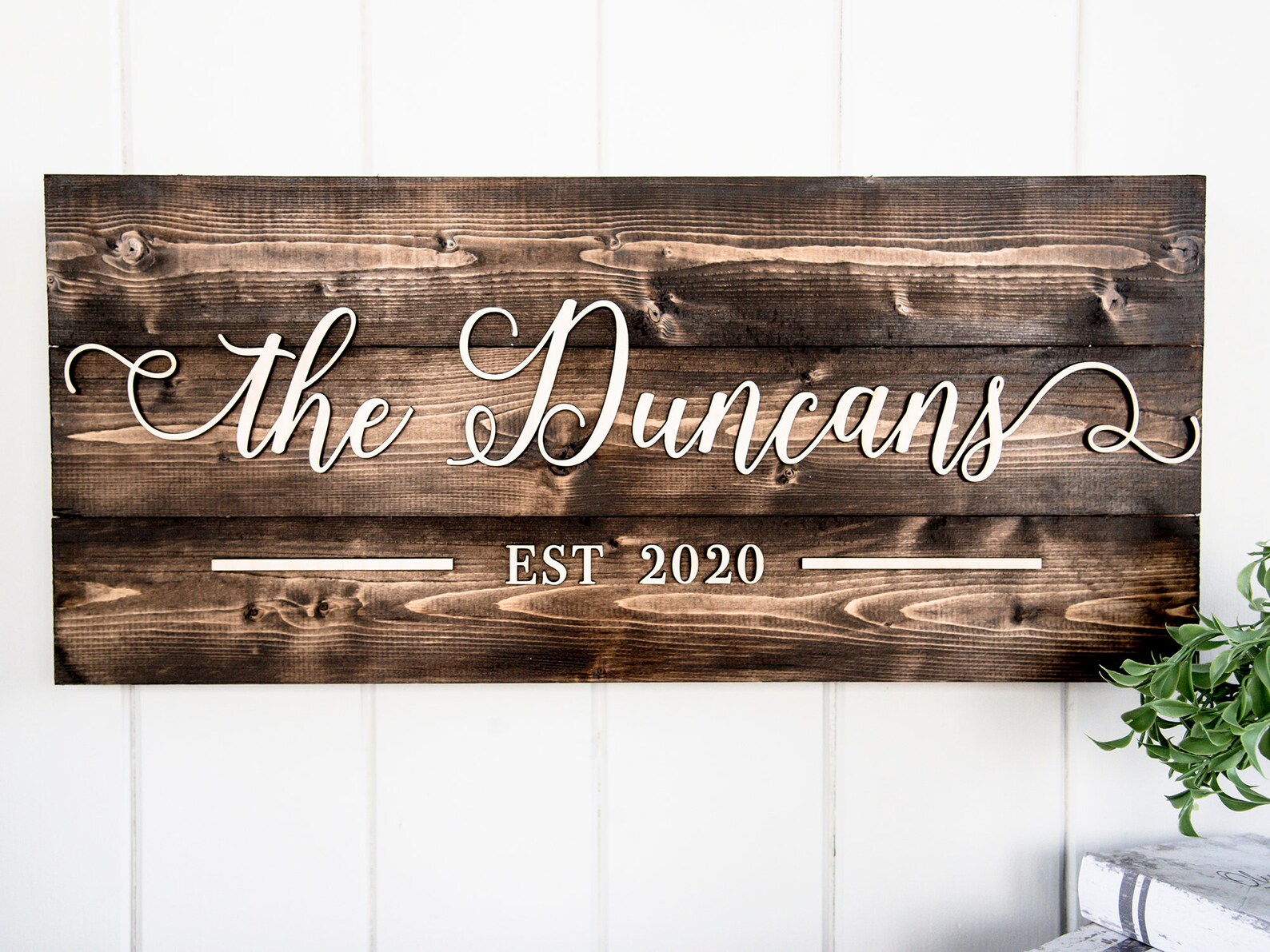 Personalized Last Name Sign Family Name Sign Established Sign Wedding ...