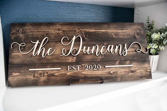 Personalized Last Name Signs
