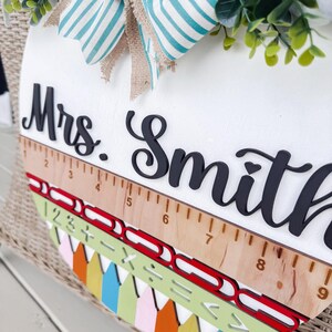 Personalized Classroom Door Sign | Teacher Name Sign | Teacher ...