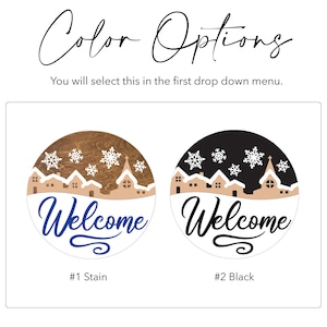 Winter Welcome Door Hanger | Winter Front Door Decor | Wooden Welcome ...