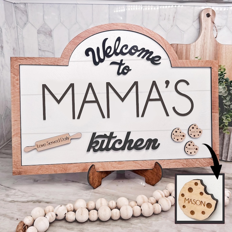Kids Kitchen Wooden Sign - Etsy