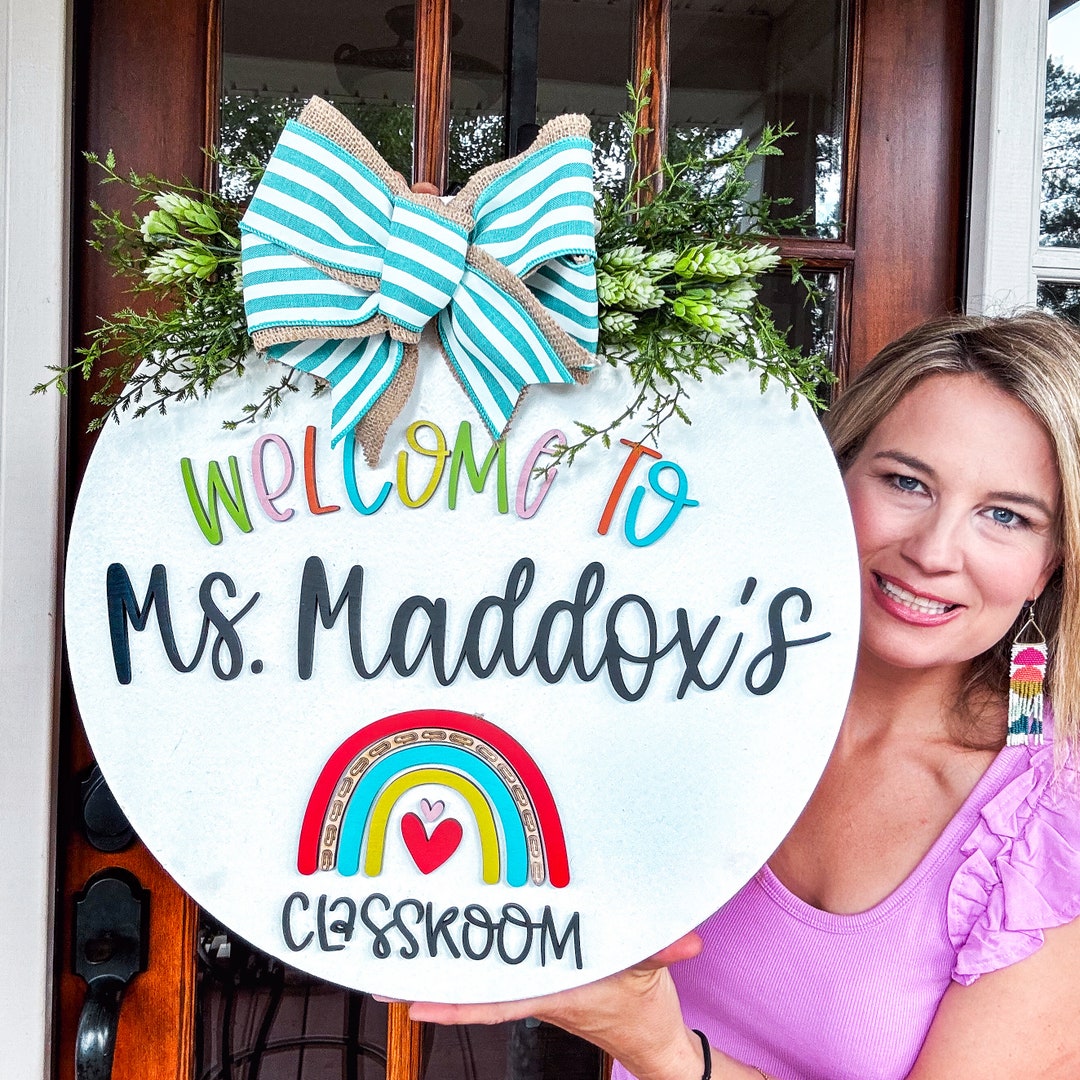 Classroom Door Hanger | Teacher Door Hanger | Teacher Gift Door Hanger ...