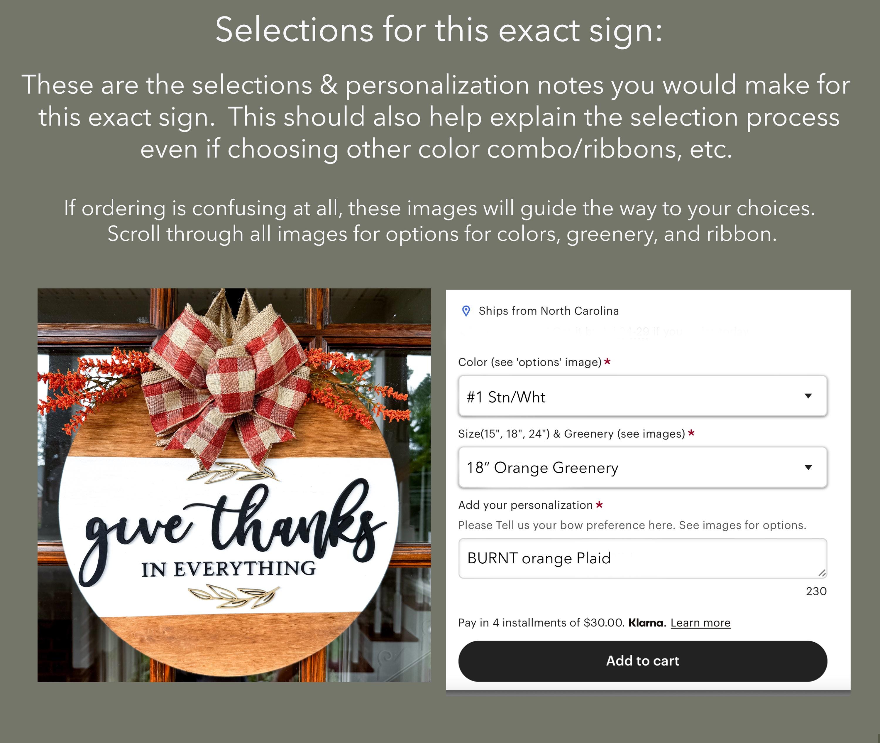 Give Thanks Door Hanger | Thanksgiving Door Decor L Front Door Decor ...