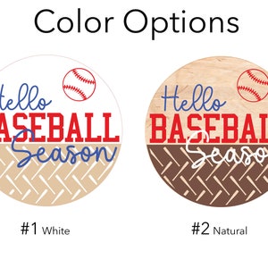 Baseball Door Hanger Front Door Decor for Baseball Family We're ...