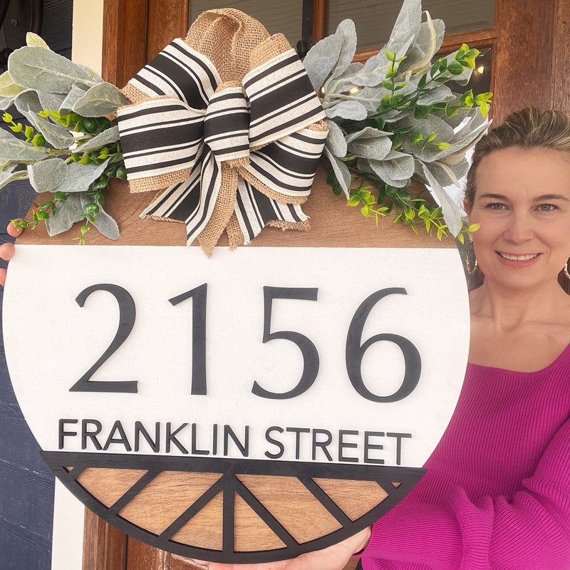 Wooden Address Sign - Etsy