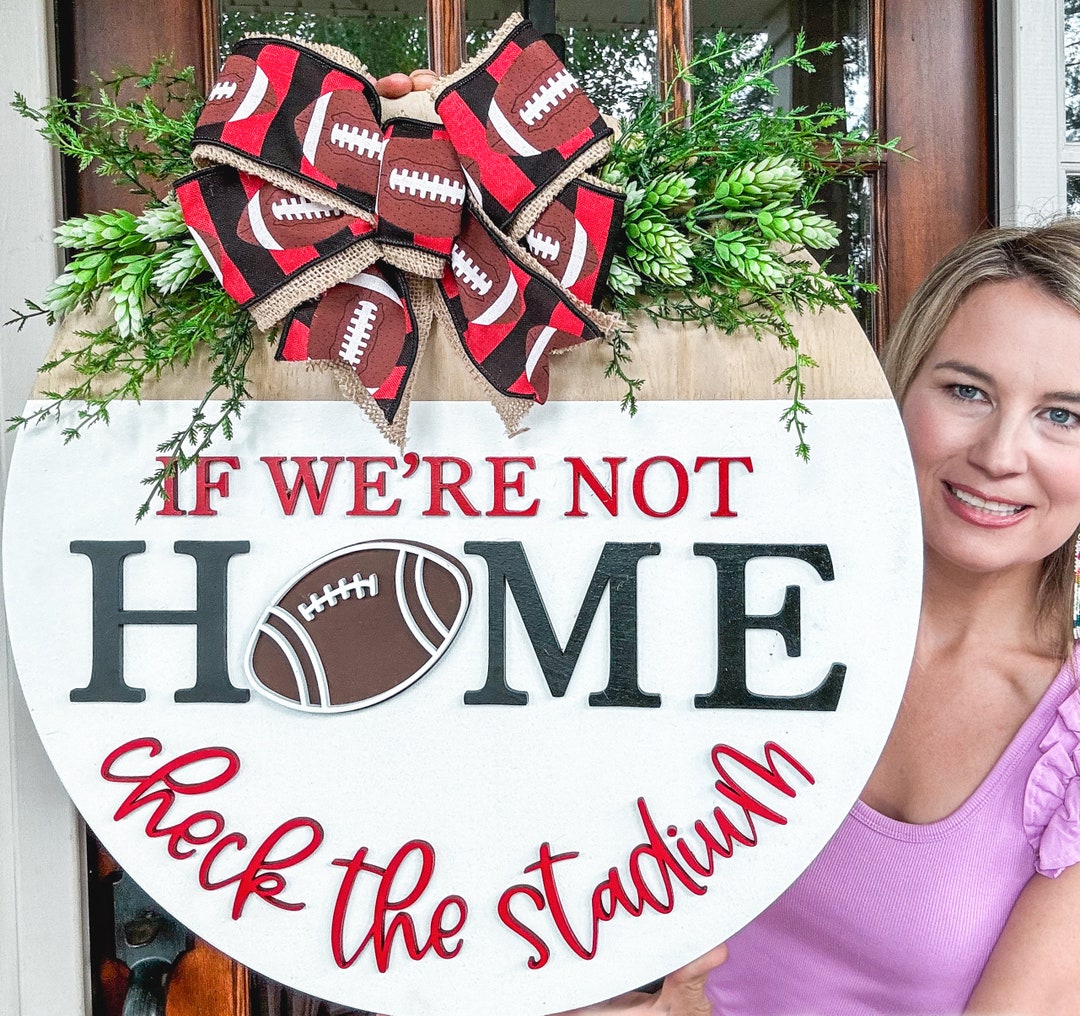 Football Door Hanger | Front Door Decor for Football House | We're ...