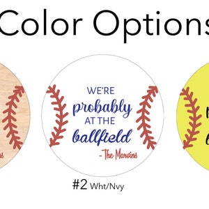 Baseball Door Hanger | Front Door Decor for Baseball Family | We're ...