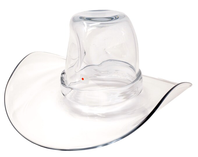 Vintage Blenko Glass Cowboy Hat Sculpture / Bowl / Ice Bucket - Etsy