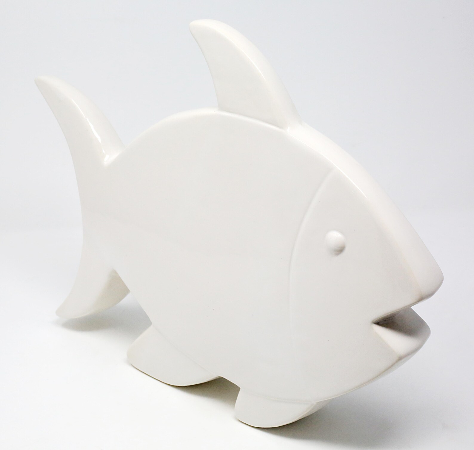 White Ceramic Fish Sculptures - Set of 3 - Etsy