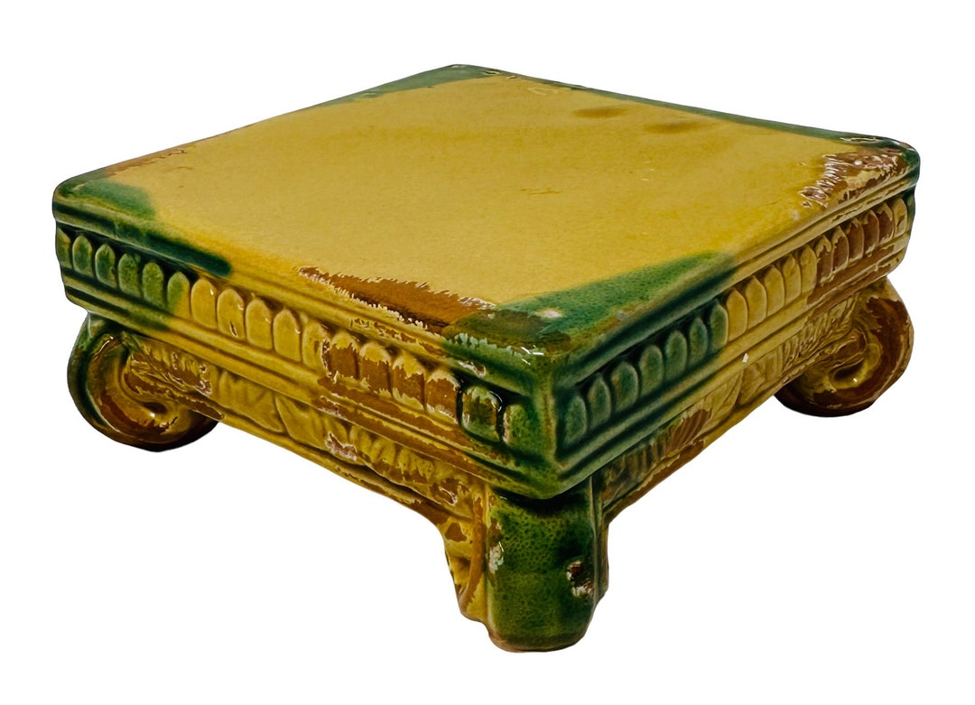 Vintage Ceramic Footed Display Stand - Etsy