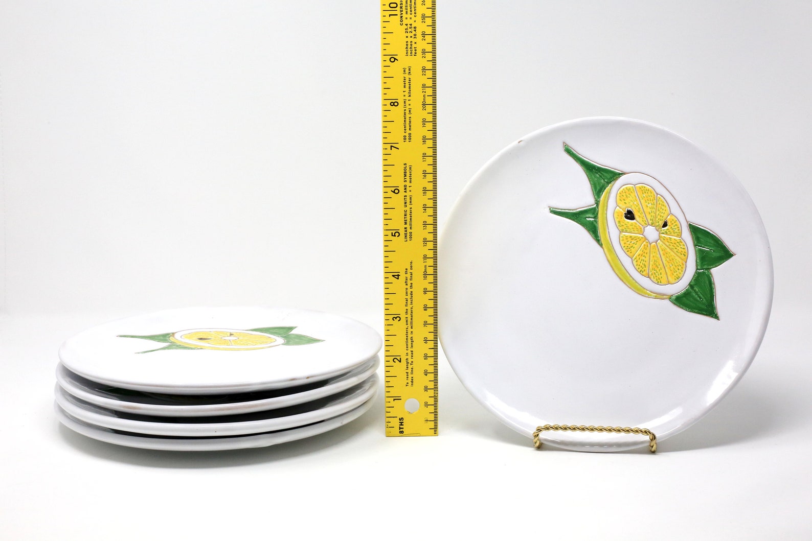 Hand-painted Italian Lemon Salad Plates - Set of 5 - Etsy