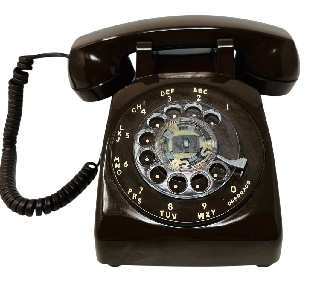 Vintage Comdial Model 500D Rotary Phone (1984) | Classic Retro Brown ...