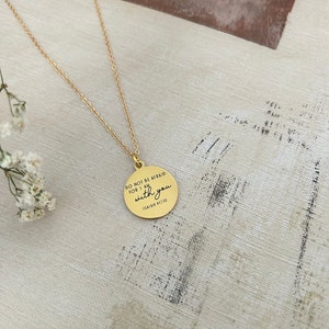 Do Not Be Afraid for I Am With You Bible Verse Gold Necklace, Isaiah 41 ...